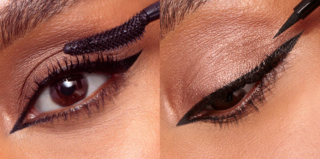 how to draw cat eyes with liquid eyeliner